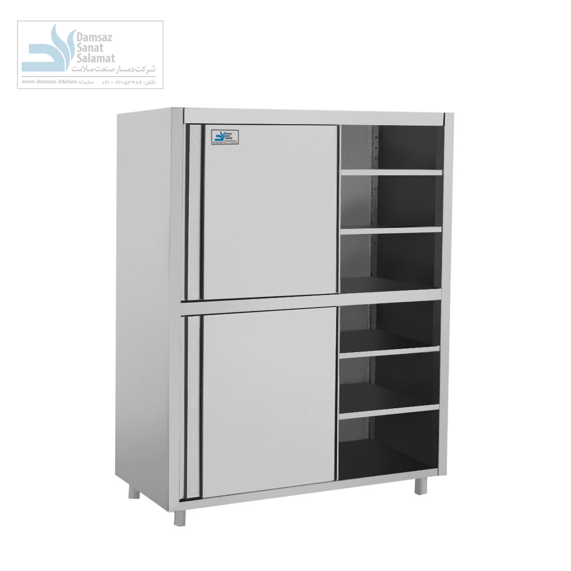 کابینت ایستاده درب کشویی استیل